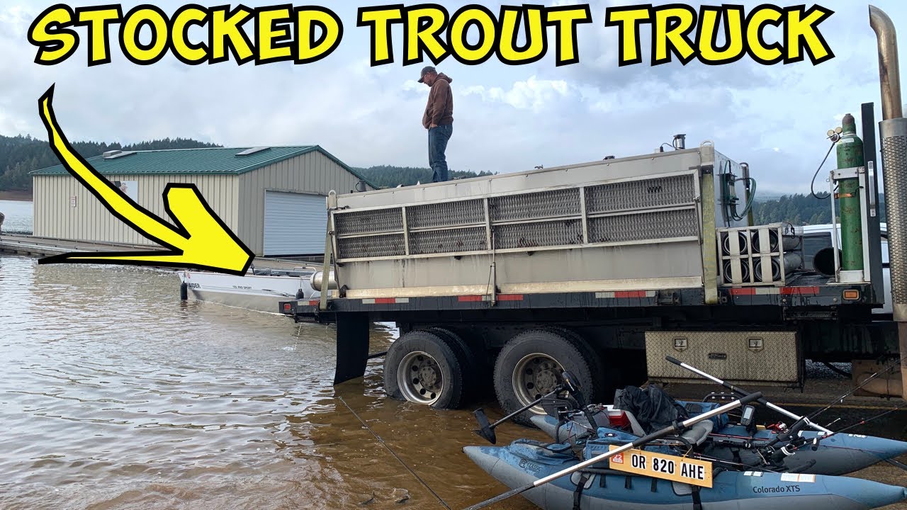 STOCKING TRUCK Showed Up (My Luckiest Fall Trout Fishing Day Ever ...
