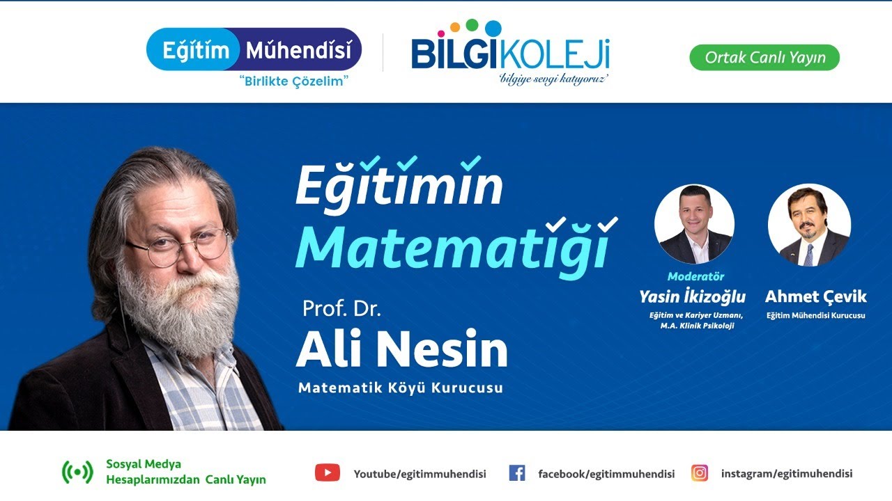 Uzaktan Canlı Söyleşi - Konuğumuz: Prof.Dr. Ali Nesin - YouTube