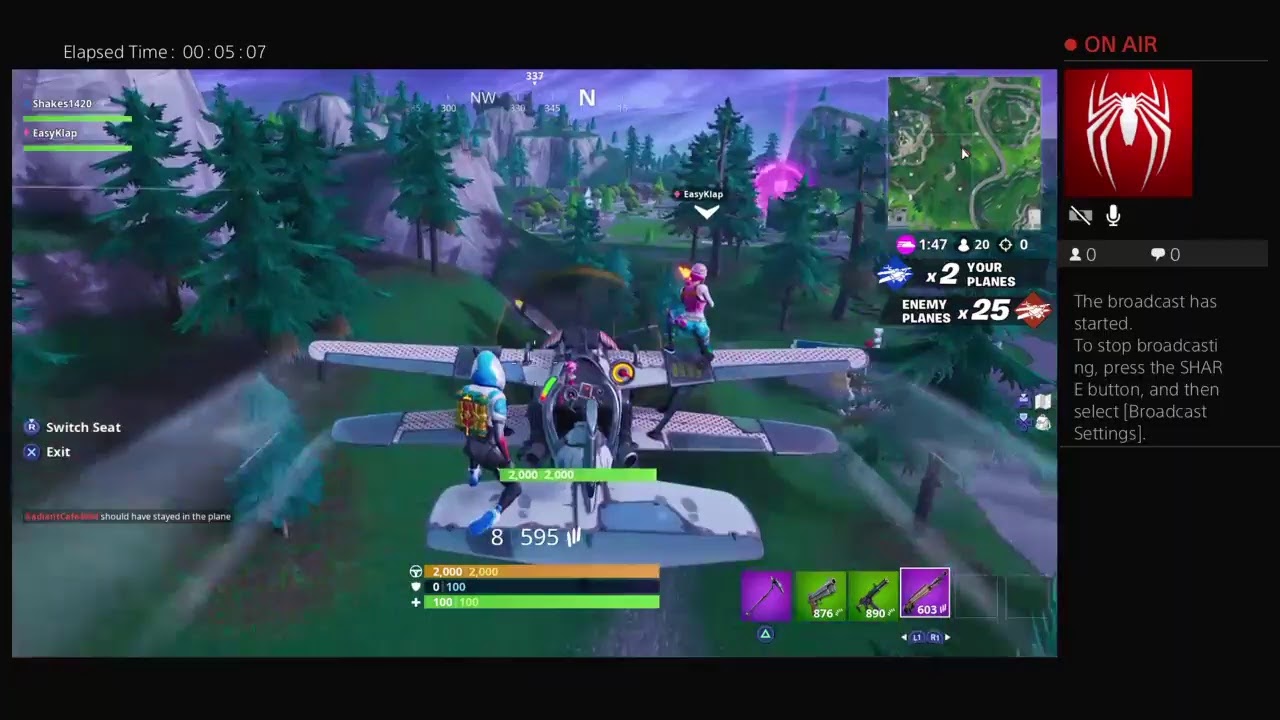 Battling in Fortnite - YouTube