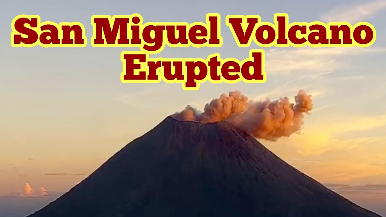 San Miguel Volcano Erupted In El Salvador, Central America, Pacific ...