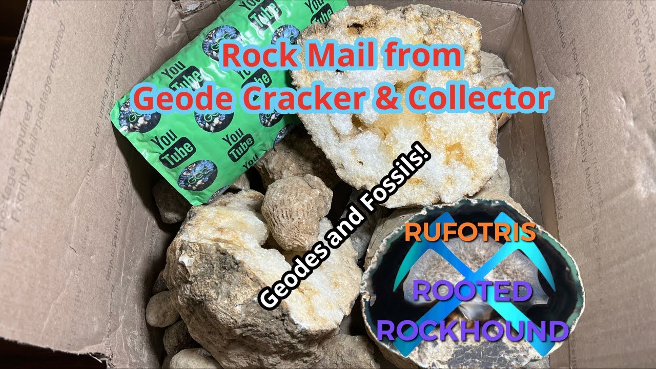 Rock Mail from Geode Cracker & Collector! #thefinders #geode # ...