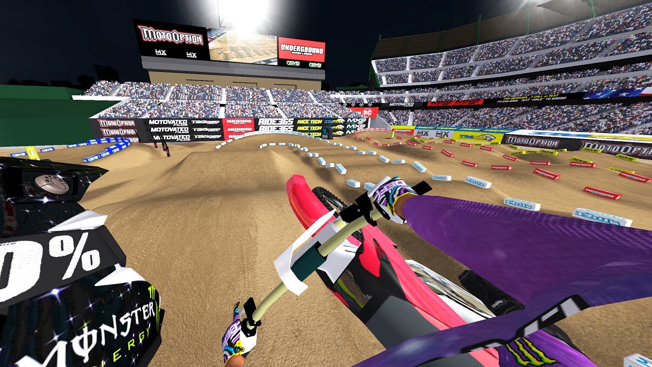 MX Simulator Honda 450 Supercross Testing - YouTube