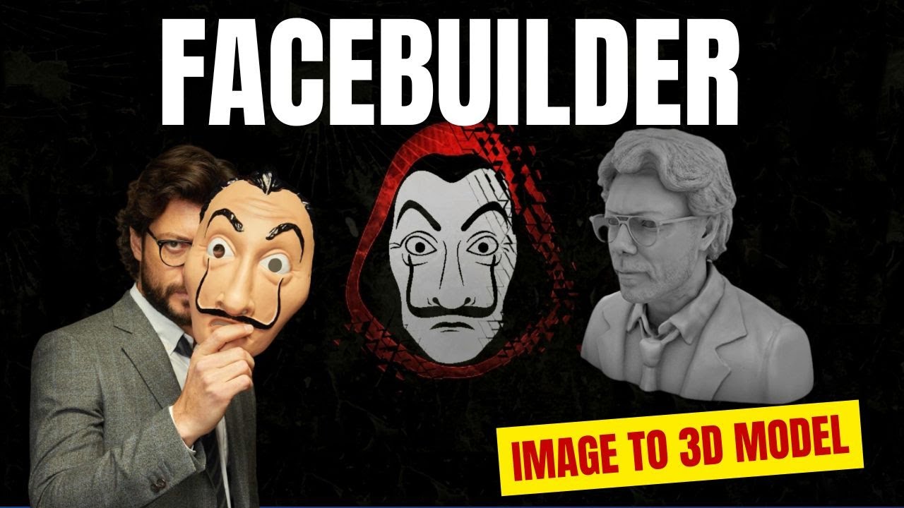 Facebuilder Blender Tutorial : Money Heist Professor 3D Model | Image ...