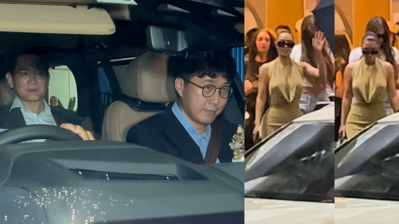 Kim Kardashian With Sister Khloe Kardashian & Samsung Ceo Han Jong-hee Arrive For Anant-Radhika ...