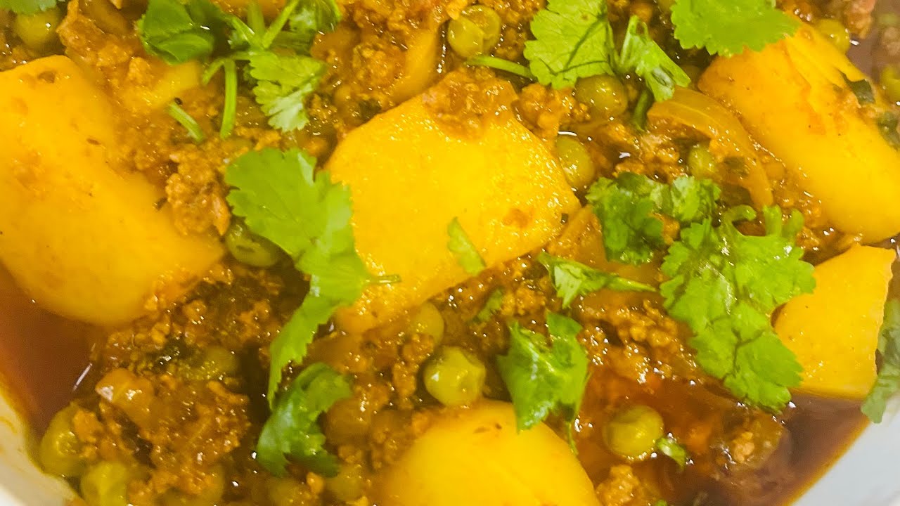 Aloo Mutter Keema Recipe | Mutton Keema | Easy and Simple #recipe ## ...