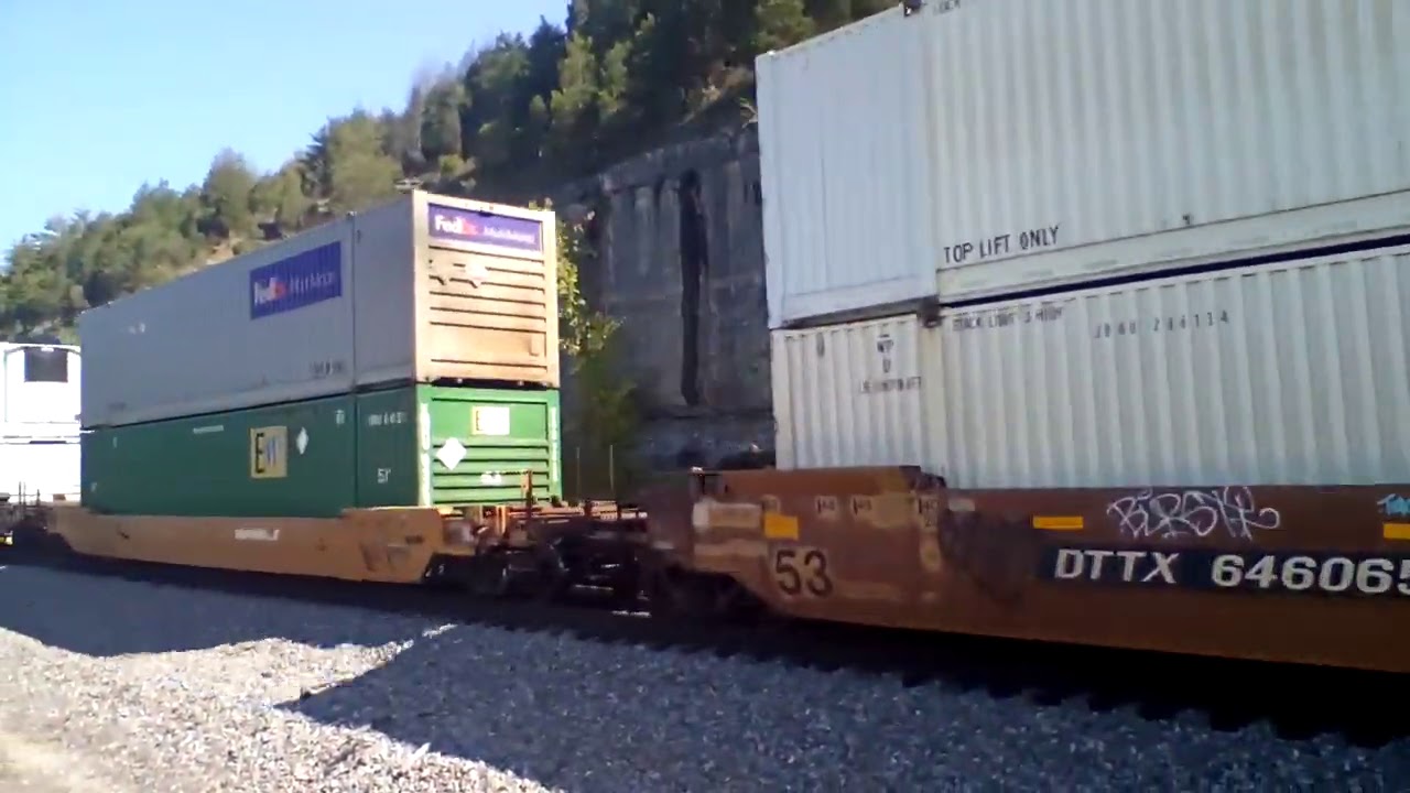 NS 3642 leads NS 215 with small horn show - YouTube