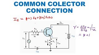 Common collector connection | Emitter current Formula i... | Doovi