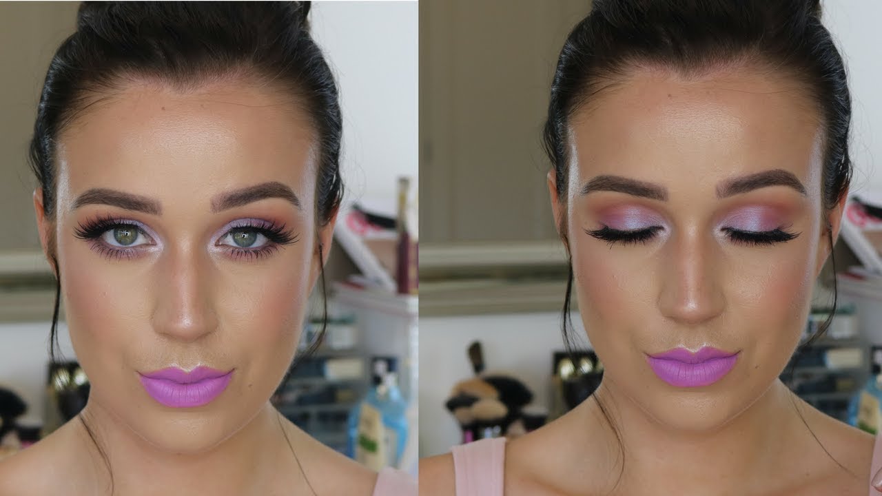 LILAC EYESHADOW | COLOURFUL MAKEUP TUTORIAL - YouTube