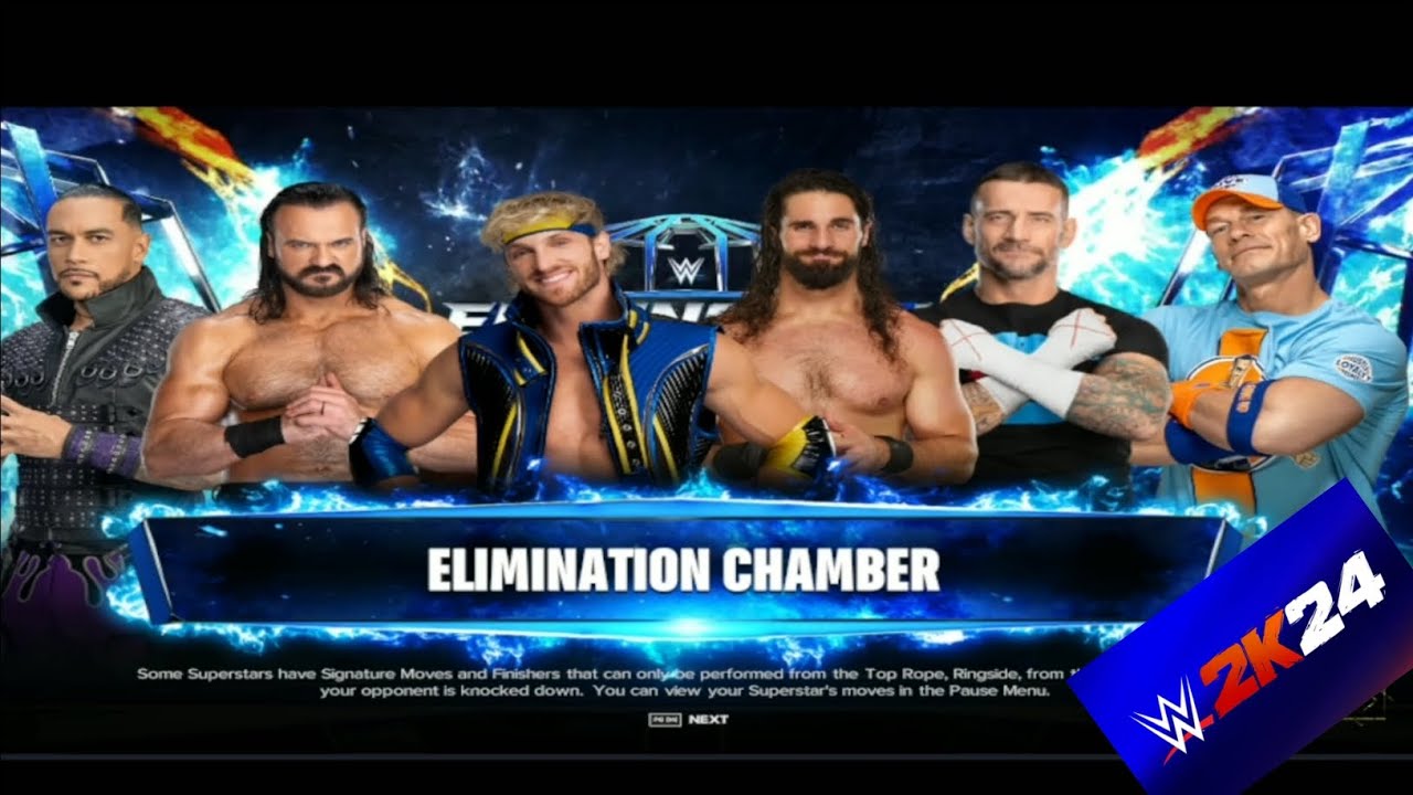 FULL MATCH : TOP SIX SUPERSTAR SIX MAN TAG TEAM ELIMINATION CHAMBER ...