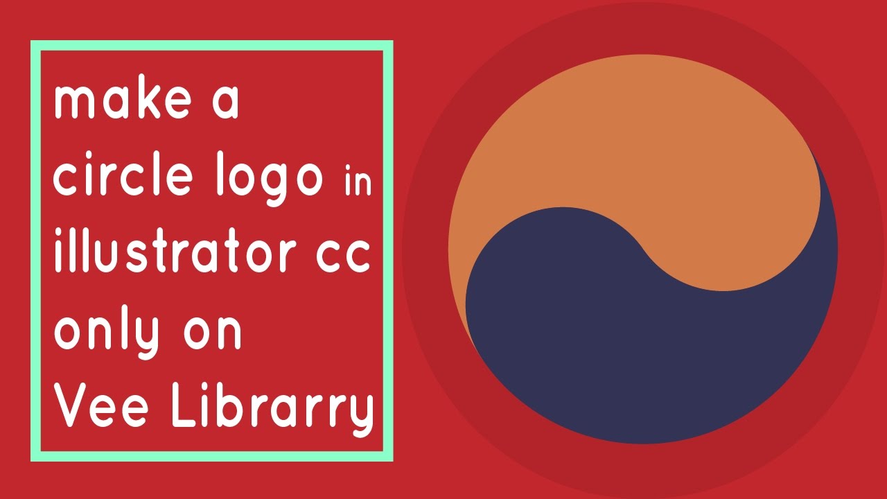 how to make a divide circle logo vee librarry in illustrator cc 2017 ...