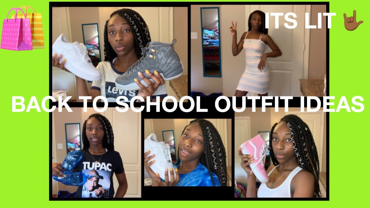 5 BACK TO SCHOOL OUTFIT IDEAS/ HIGH SCHOOL LOOKBOOK 💗🛍 - YouTube