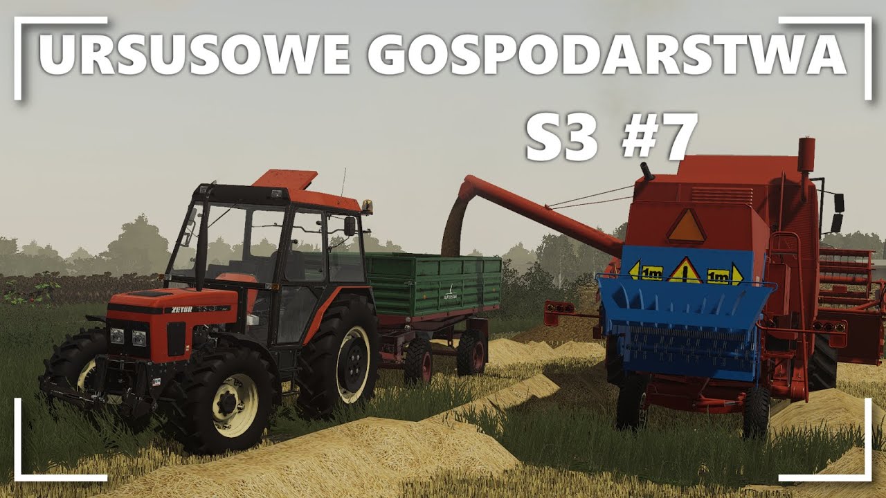 Ursusowe Gospodarstwa S3 #7 Polskie Żniwa?!☆Jęczmień Pod Kose?! Bizon ...