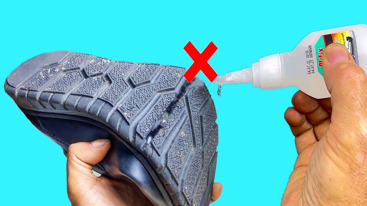 Clever and innovative ways to repair damaged shoes - YouTube