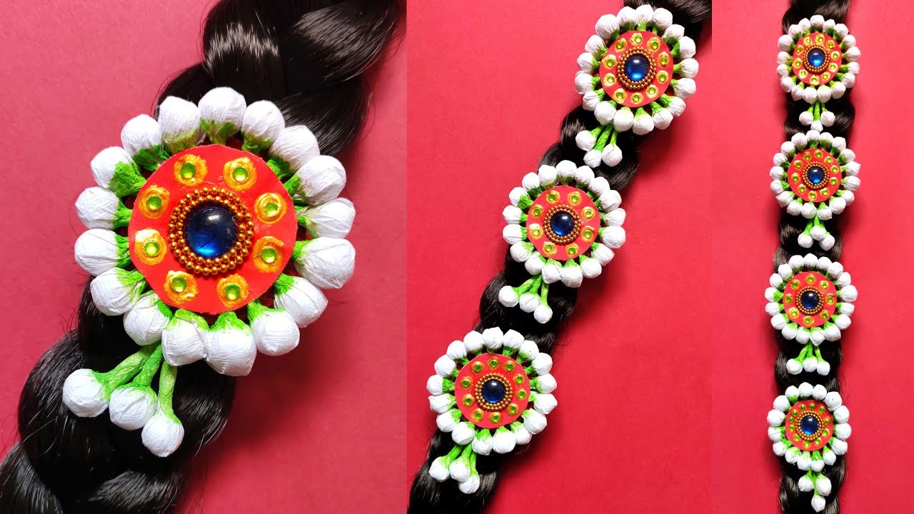 Hair Accessories Making | Hair Broch Making At Home | How To Make Hair ...