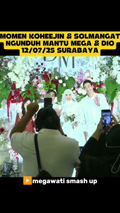 koh hee Jin in wedding reception #megawati #megawatihangestri #koheejin #wedding #weddingday ...