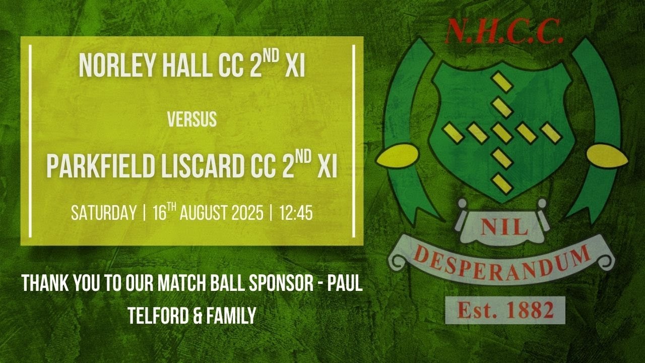 Norley Hall CC 2nd Xl vs Hightown St Mary's CC 2nd Xl - YouTube