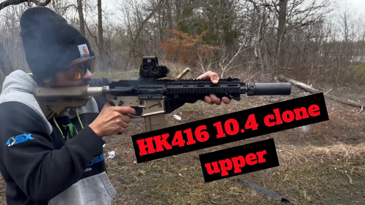 BRN 4 HK416 10.4in CLONE UPPER - YouTube