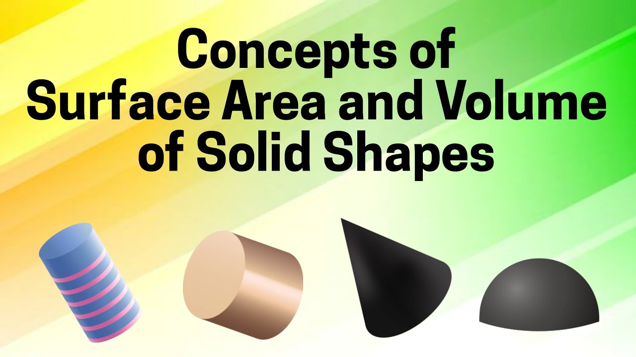 Surface Area and Volume of Solid Shapes I Concepts I Formula I ...