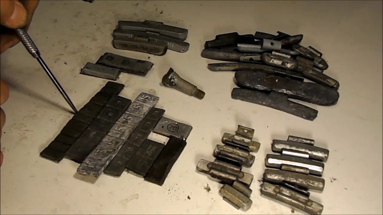 Sorting and identifying wheel weights - YouTube