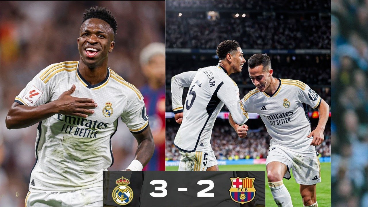 Real Madrid vs Barcelona 3-2 Laliga highlights 2024 | Vini jr goal ...