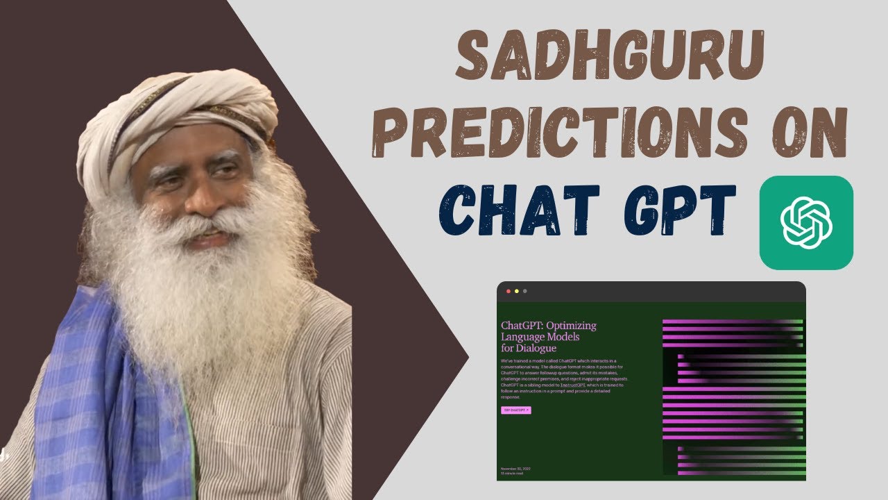 How AI and ChatGPT Will Impact Our Lives | By Sadhguru - YouTube