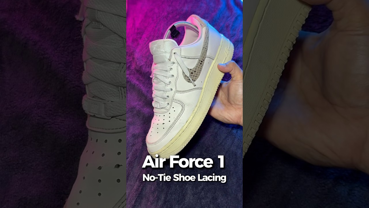Air Force 1 Loose Lacing #shoes #sneakers #shoelaces #airforce1 # ...