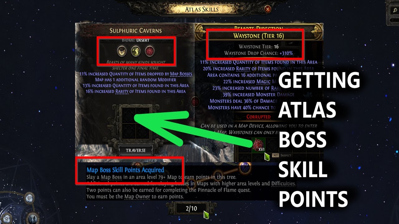 how to get Map Boss Atlas Points (PoE2) - YouTube