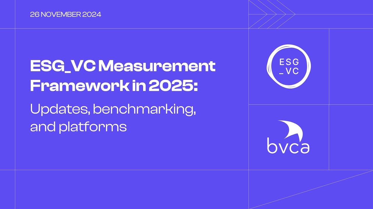 ESG_VC Measurement Framework 2025: Updates, Benchmarking & Platforms ...