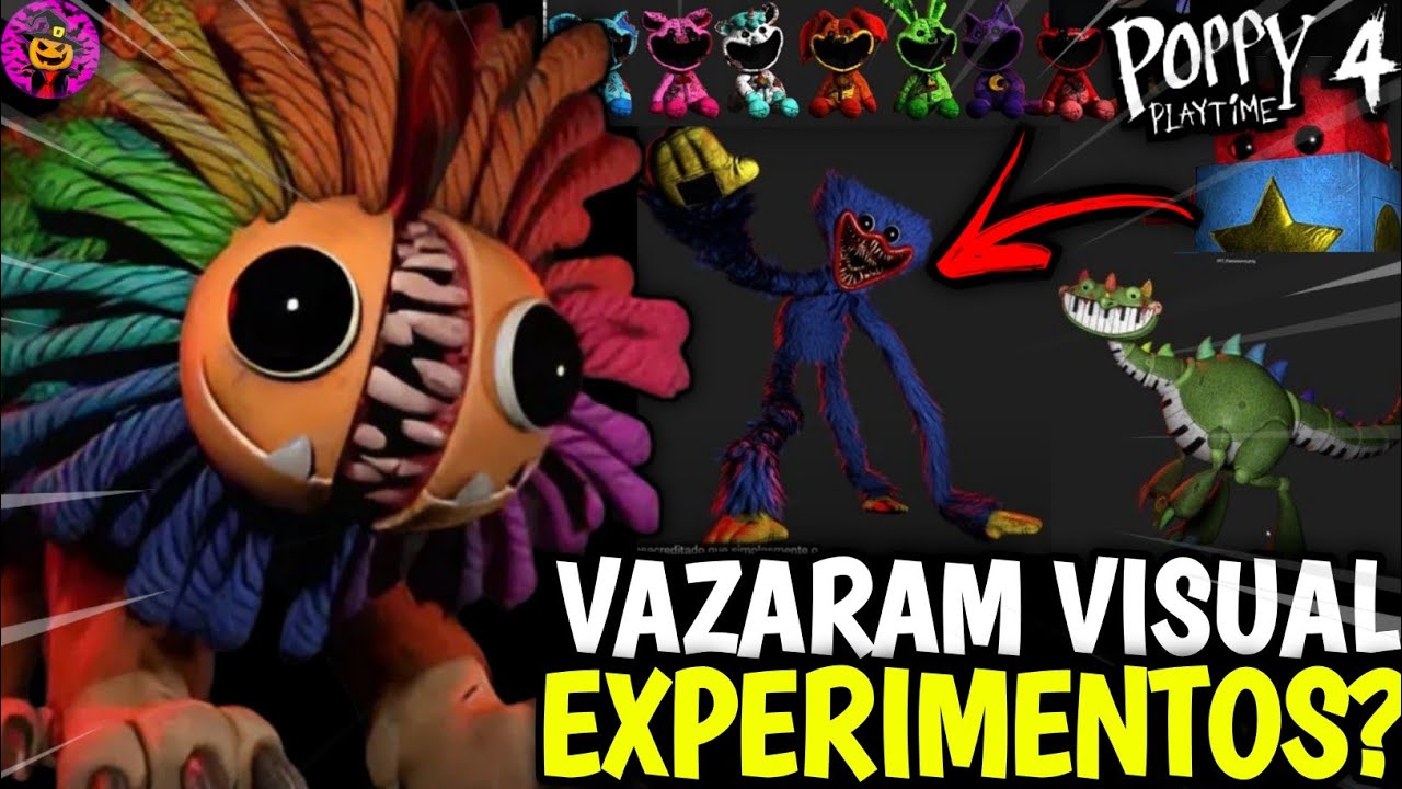 URGENTE! Vazaram O VISUAL Dos Experimentos De Poppy Playtime Chapter 4 ...