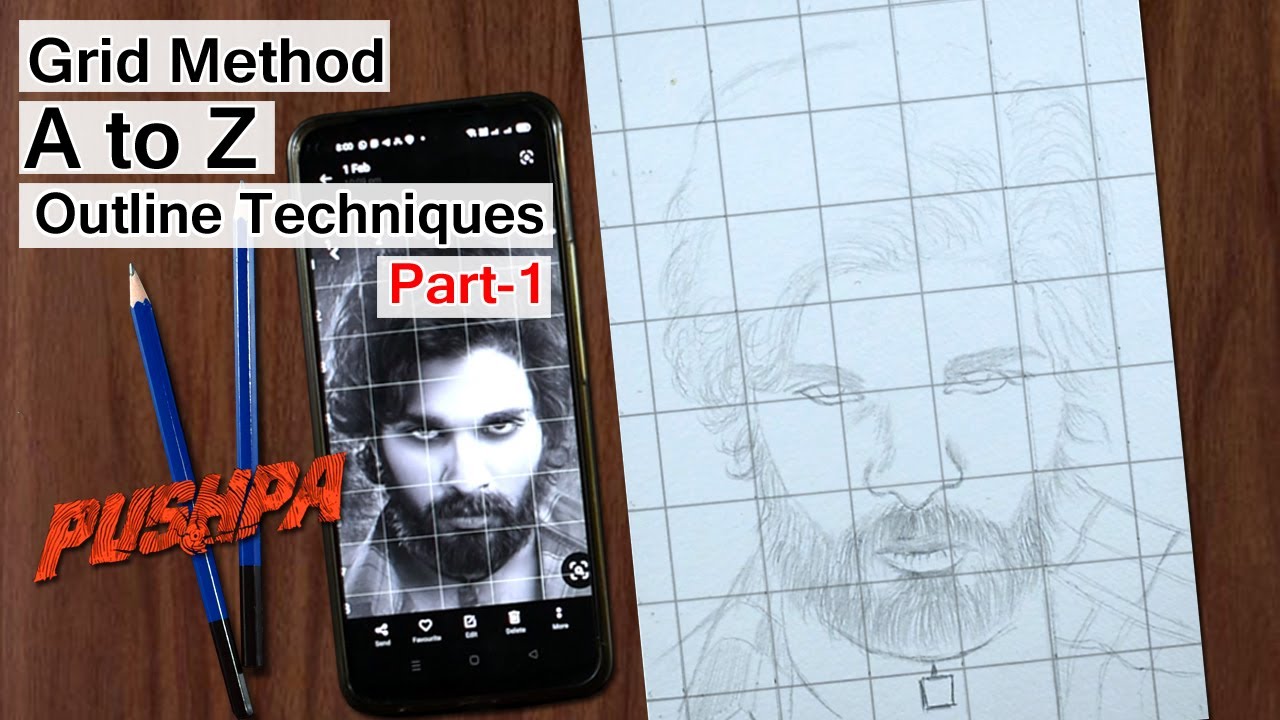 How to draw Outline Step by Step / full sketch outline tutorial for ...