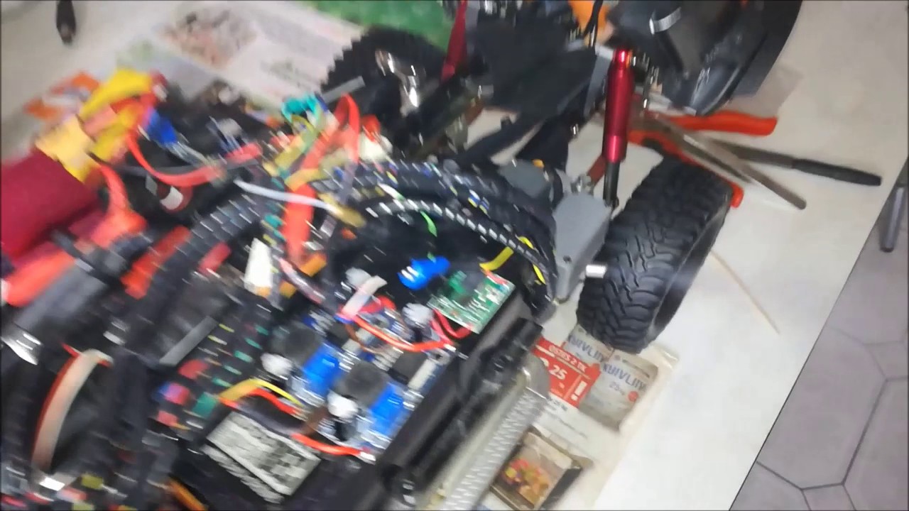 Tamiya FORD F350 Smoke Machine Test - YouTube