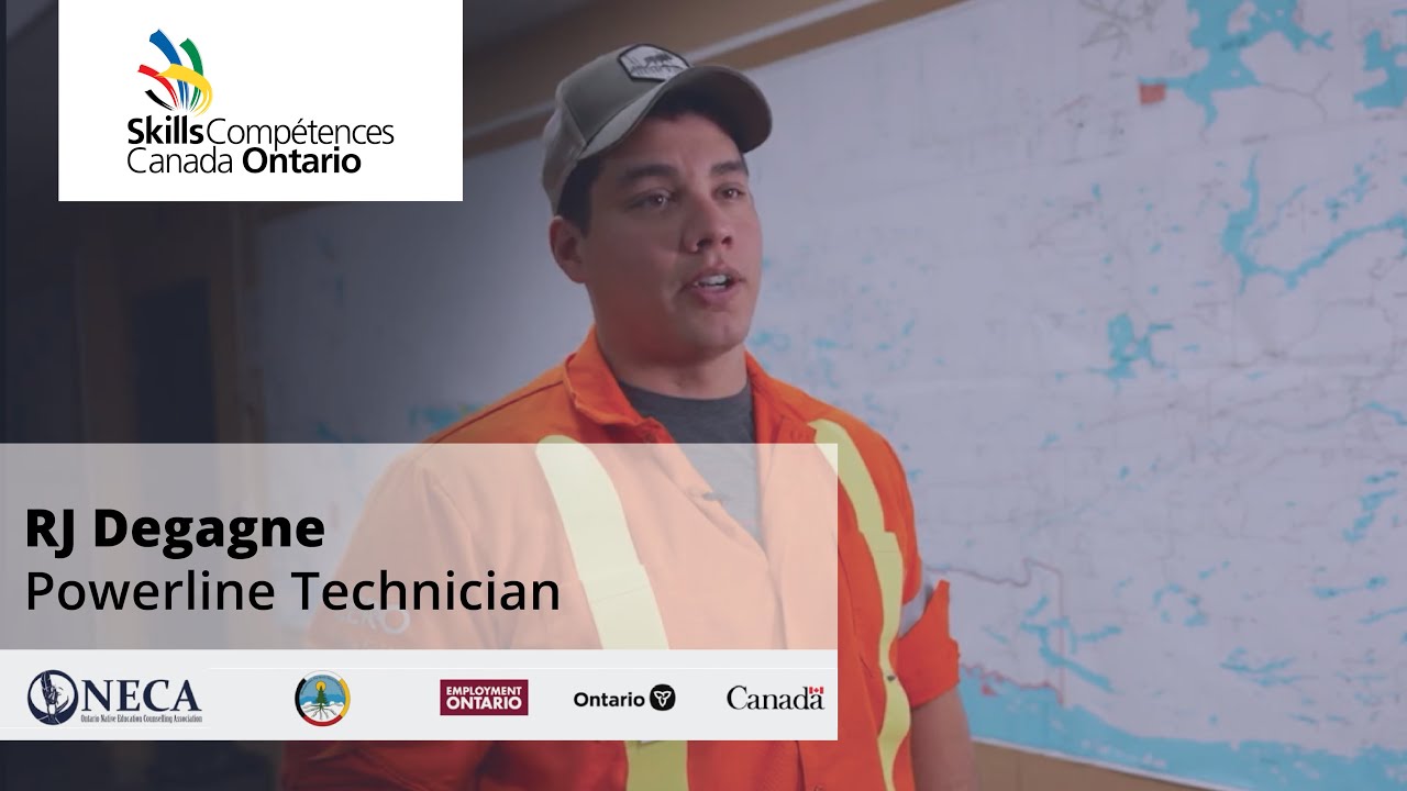 Indigenous Role Model Campaign: RJ Degagne, Powerline Technician - YouTube