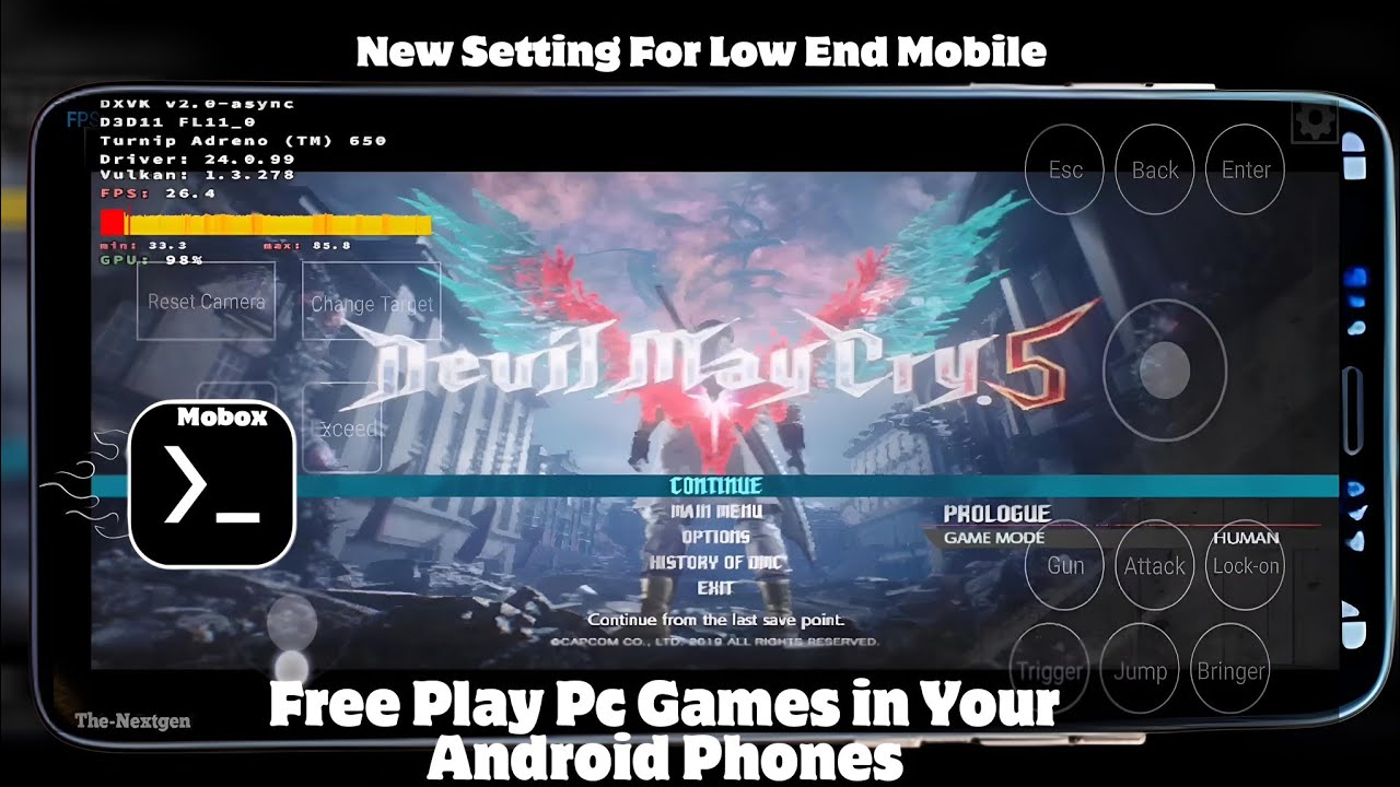 Devil May Cry 5 (DMC) New Setting For Android Mobile in Mobox Emulator ...