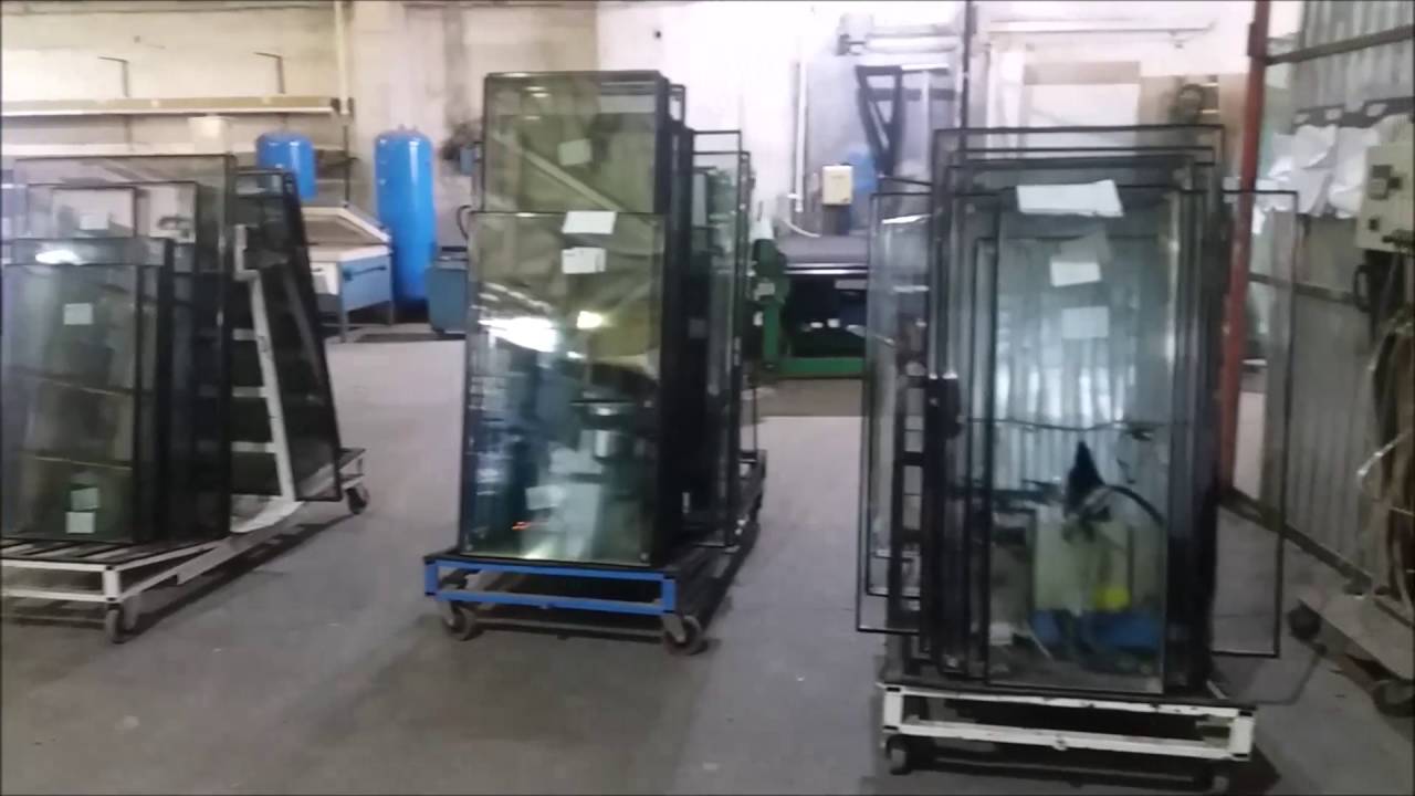 Prelucrare sticla, geam termoizolant - GibaGlass - YouTube