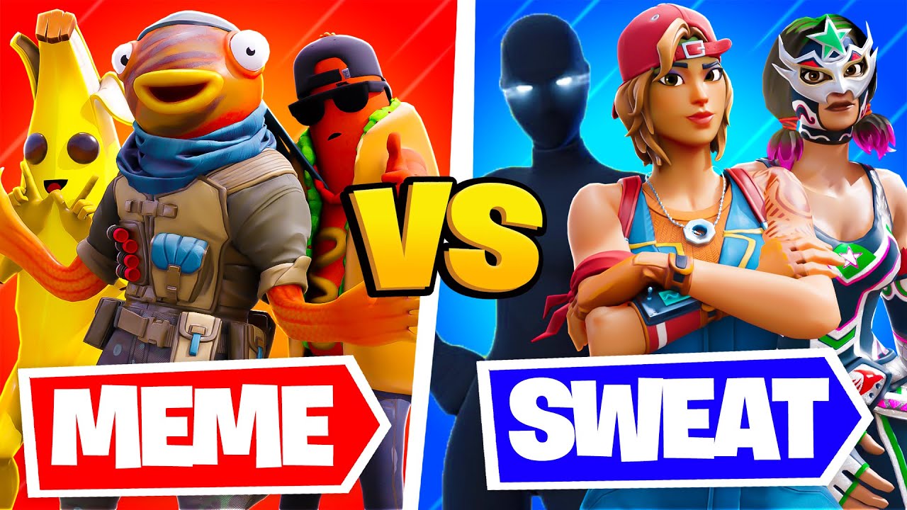 MEME vs SWEAT Fortnite Fashion Show... - YouTube