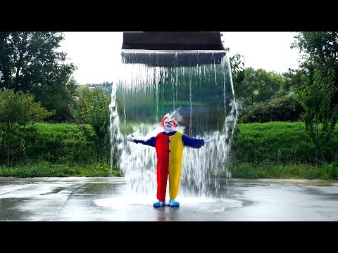 Killer Clown ALS Ice Bucket Challenge! #IceBucketChallenge #strikeoutals