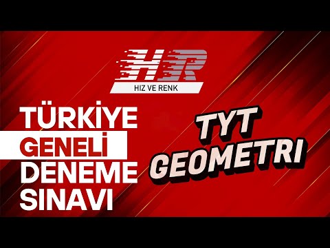 HIZ VE RENK YAYINLARI TÜRKİYE GENELİ DENEME SINAVI TYT GEOMETRİ  ÇÖZÜMLERİ 