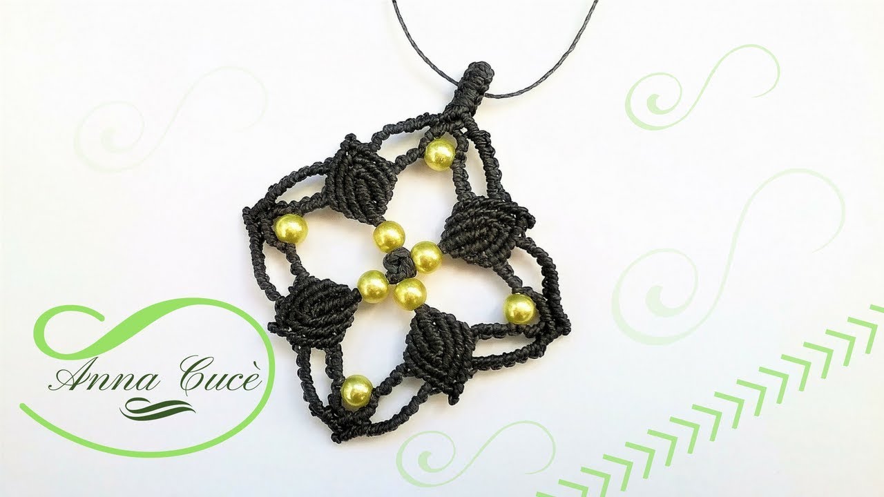 Tutorial macrame pendent " Zaira "/ Diy tutorial - YouTube