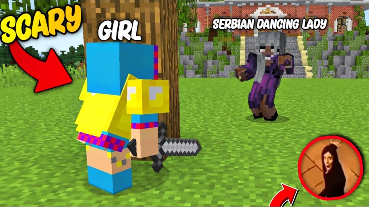 😂I Fooled This Girl Become a SERBIAN DANCING LADY in Minecraft... - YouTube