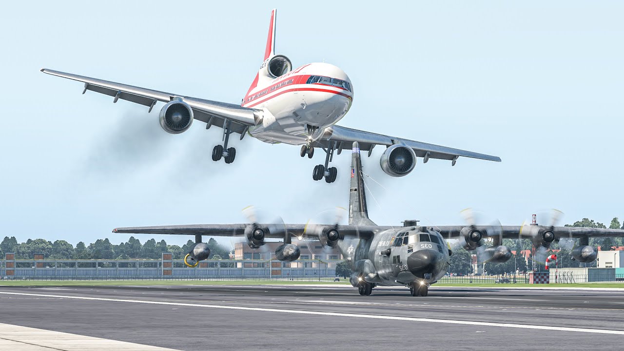 Two Airplane Near Miss Collision On Runway | X-Plane 11 - YouTube