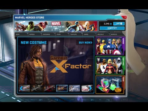 Marvel Heroes - Gambit X-Factor Costume Gameplay - YouTube