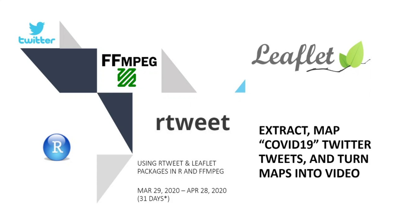 How to extract Twitter tweets, map, and turn maps into video # ...