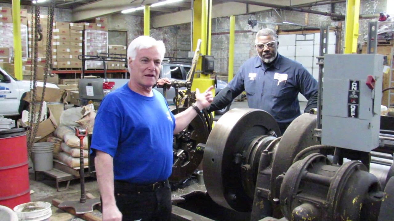 How to Cut 3" Black Schedule 40 Pipe Pipe on a Lennox Threader ...