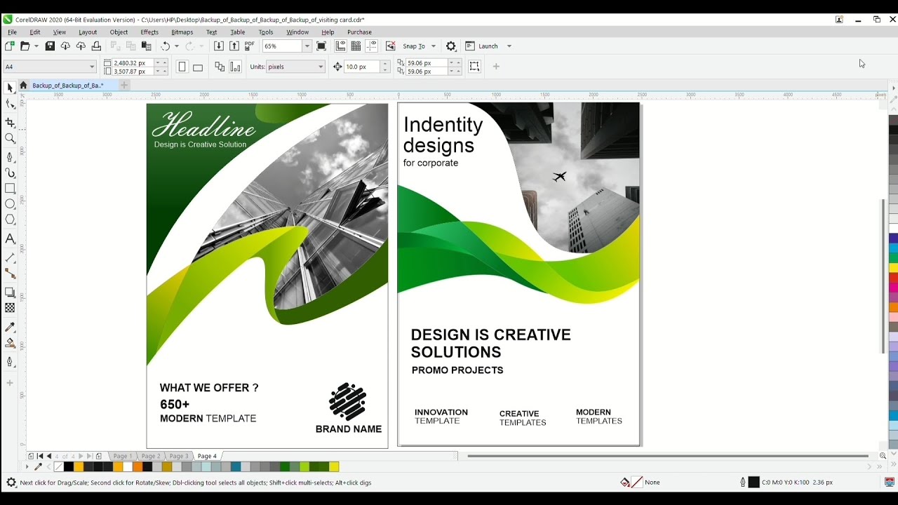 Creative Flyer Design In CorelDraw||Flyer Design|| #youtube #viral # ...