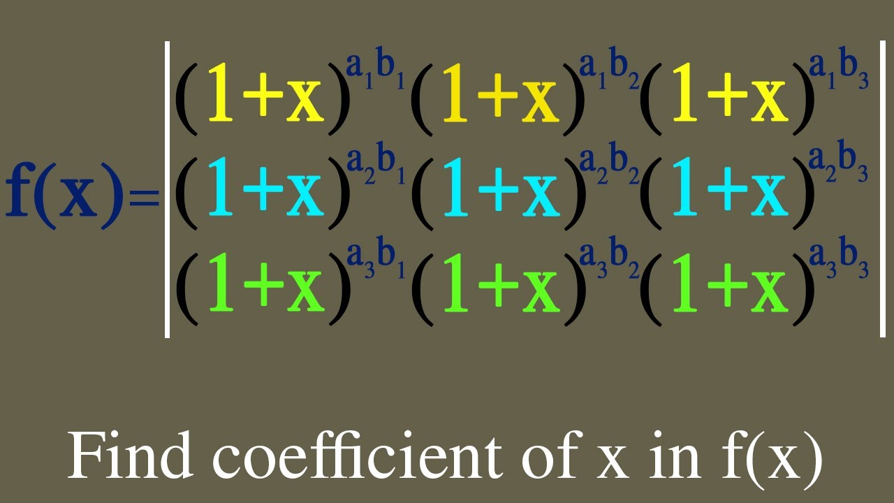 Fight for coefficient of x - YouTube