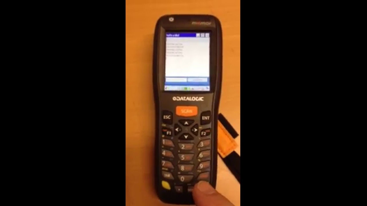 Datalogic Memor x3 app read.to.txt - YouTube