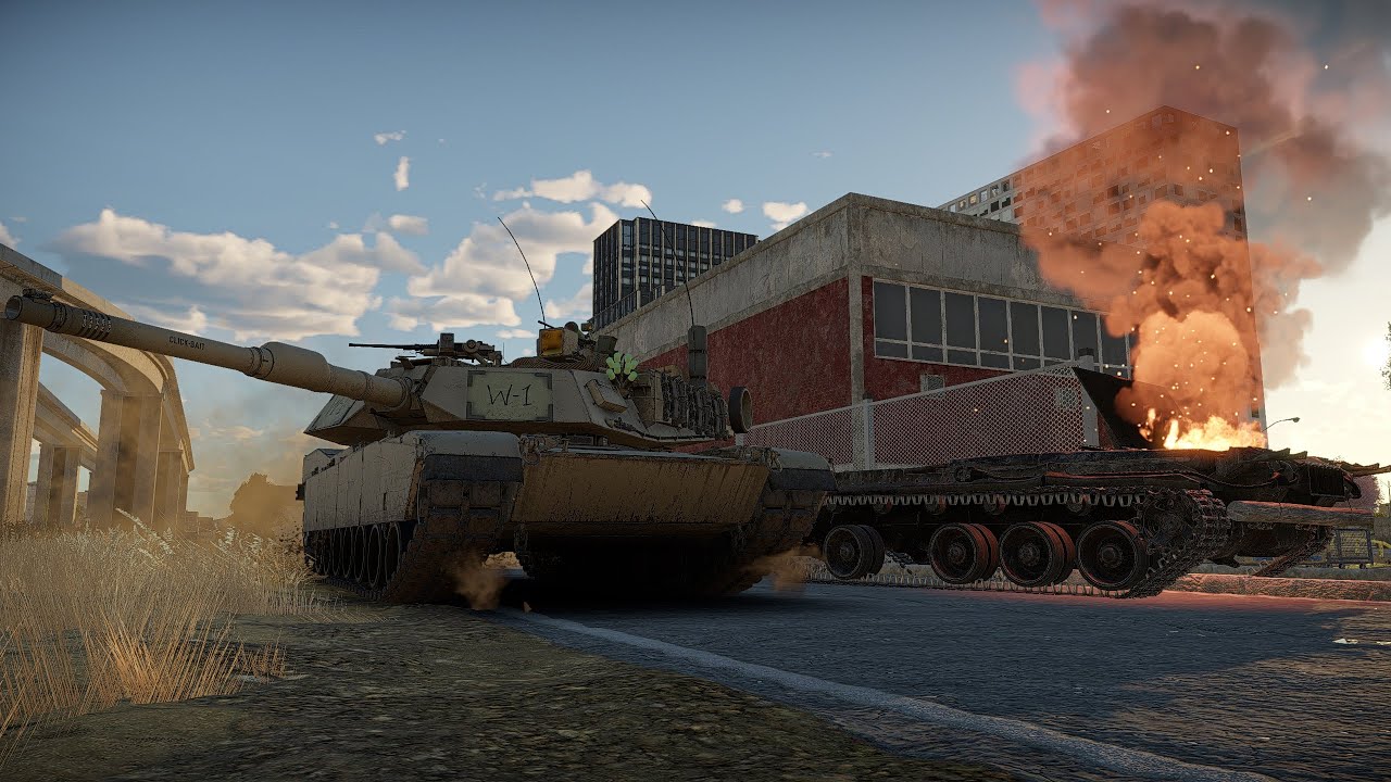 "American Adaptability" M1A1 HC Click Bait Tank RB | War Thunder - YouTube