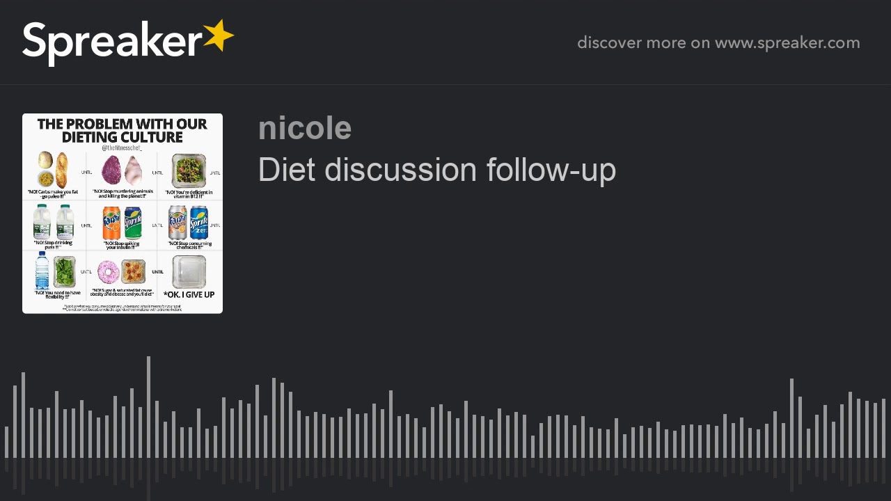 Diet discussion follow-up - YouTube