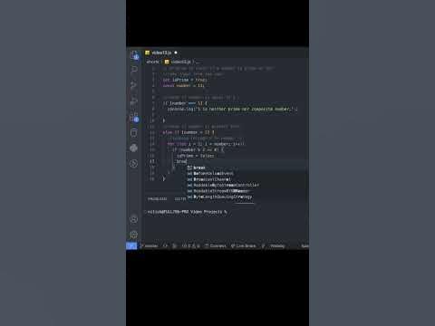 JavaScript Program to Check Prime Number #viralvideo #codesecret # ...