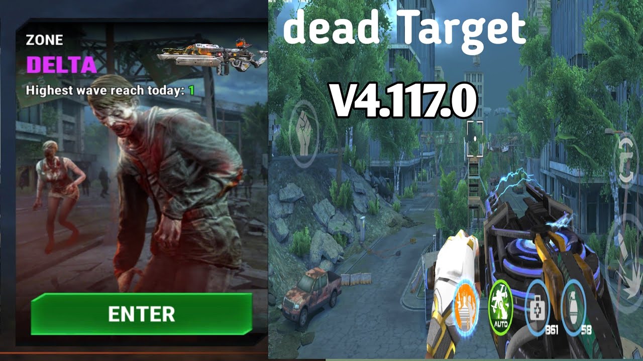 Dead target V4.117.0 update ||Zombie river Delta Zombie Gameplay - YouTube